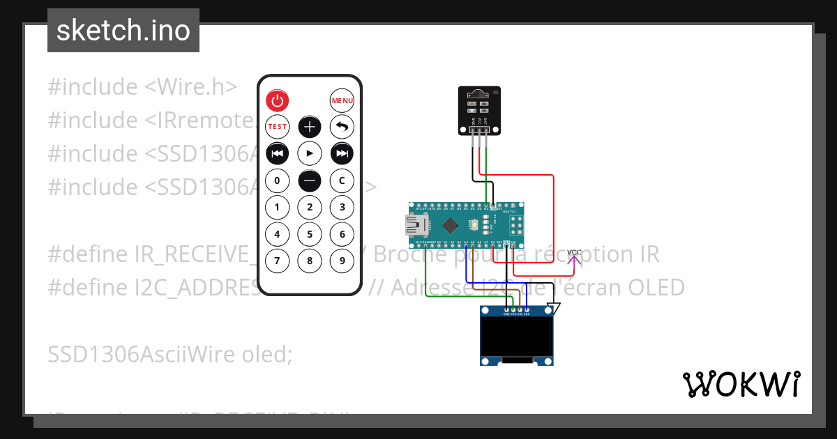 IR_Oled_nano - Wokwi ESP32, STM32, Arduino Simulator