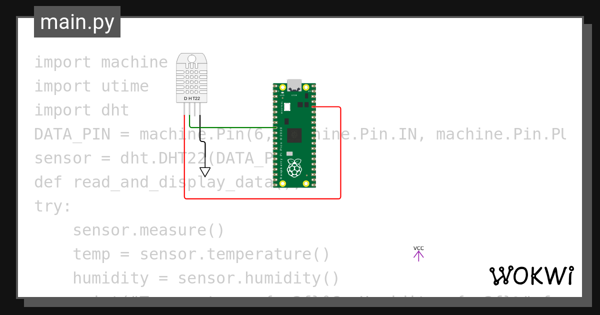 Dht22 Using Mycropython Wokwi Esp32 Stm32 Arduino Simulator 2868