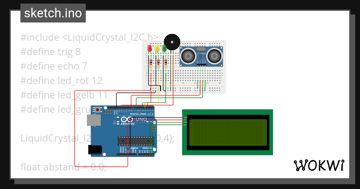 Ultrasonic Distance Sensor - 5V (HC-SR04) Aufgabe(benim yaptigim) Copy (2) - Wokwi ESP32, STM32 ...