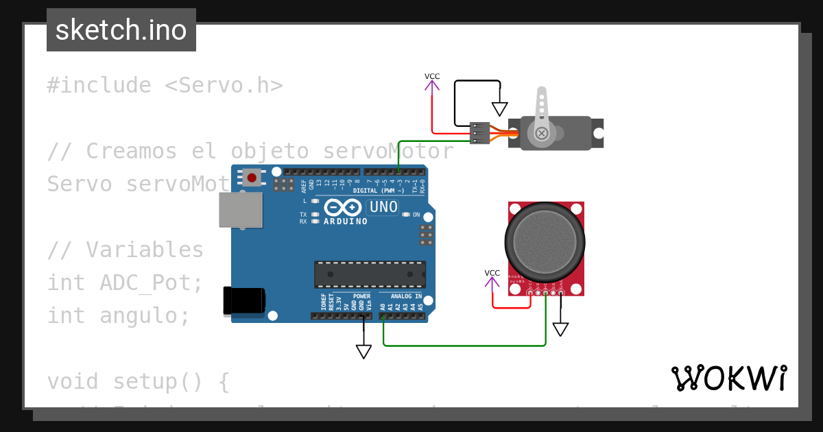 Joystick Y Servo Wokwi Esp32 Stm32 Arduino Simulator 5004