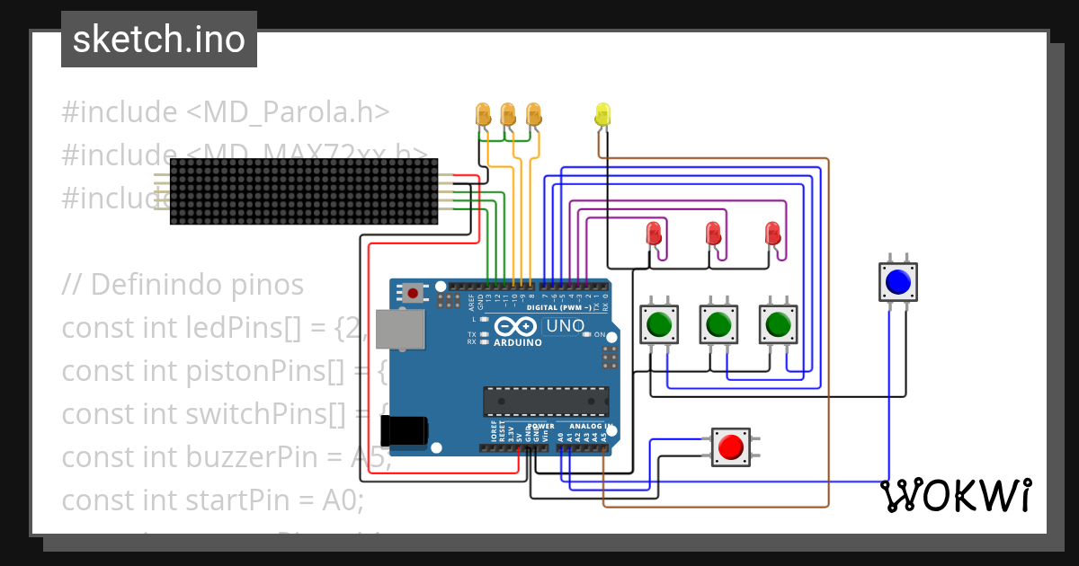 tiro ao alvo - Wokwi ESP32, STM32, Arduino Simulator