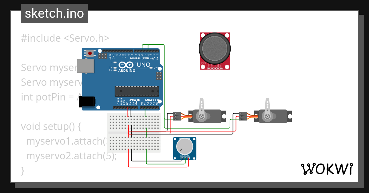 ขาตามองศา Wokwi Esp32 Stm32 Arduino Simulator 