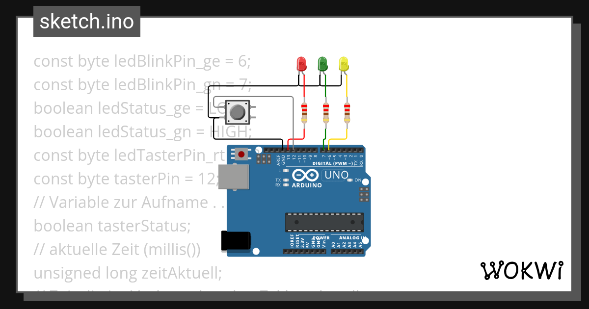 Aufgabe 1_b - Wokwi ESP32, STM32, Arduino Simulator