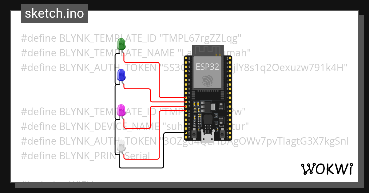 Smarthome - Wokwi ESP32, STM32, Arduino Simulator
