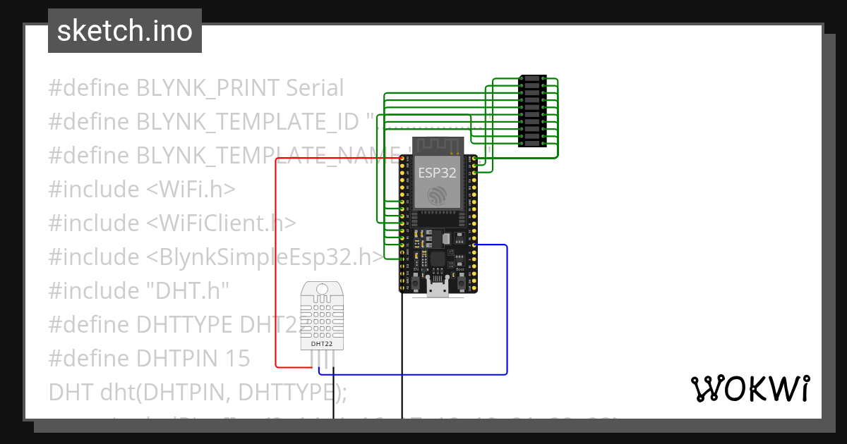 DHT BAR - Wokwi ESP32, STM32, Arduino Simulator