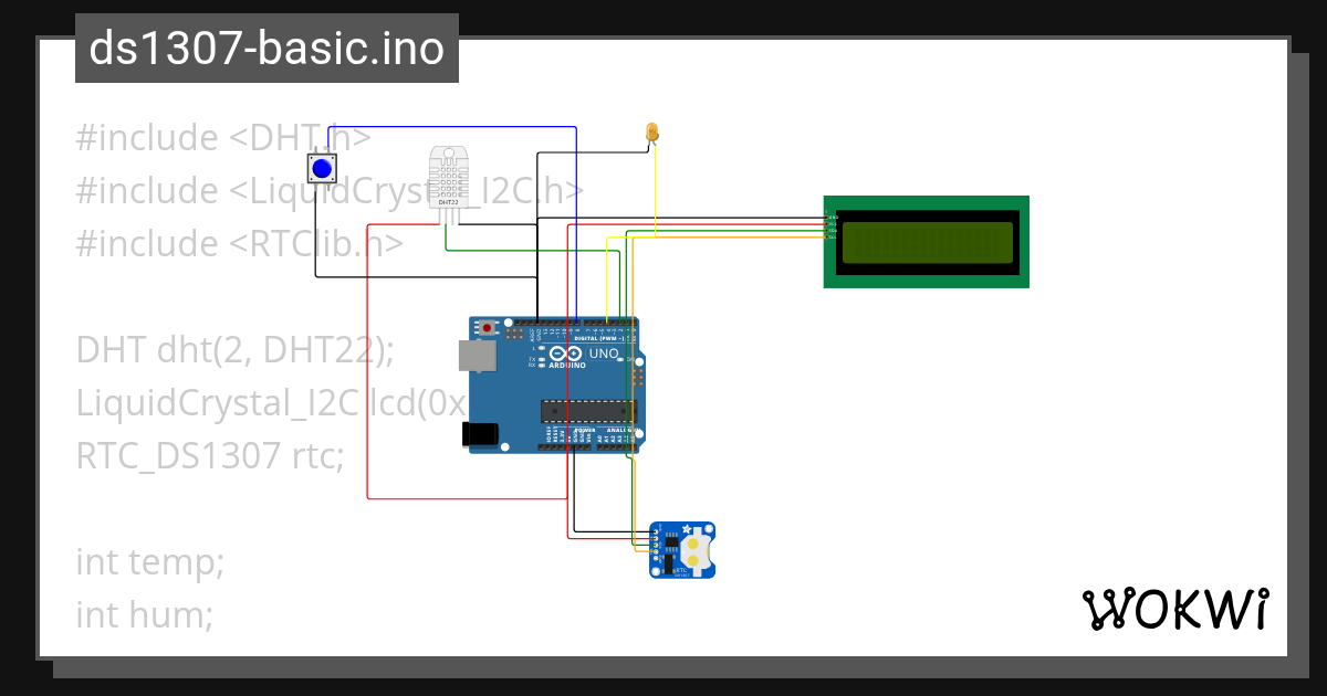 Prj 20 Rtc Dht Lcd Switch Wokwi Esp32 Stm32 Arduino Simulator 6275