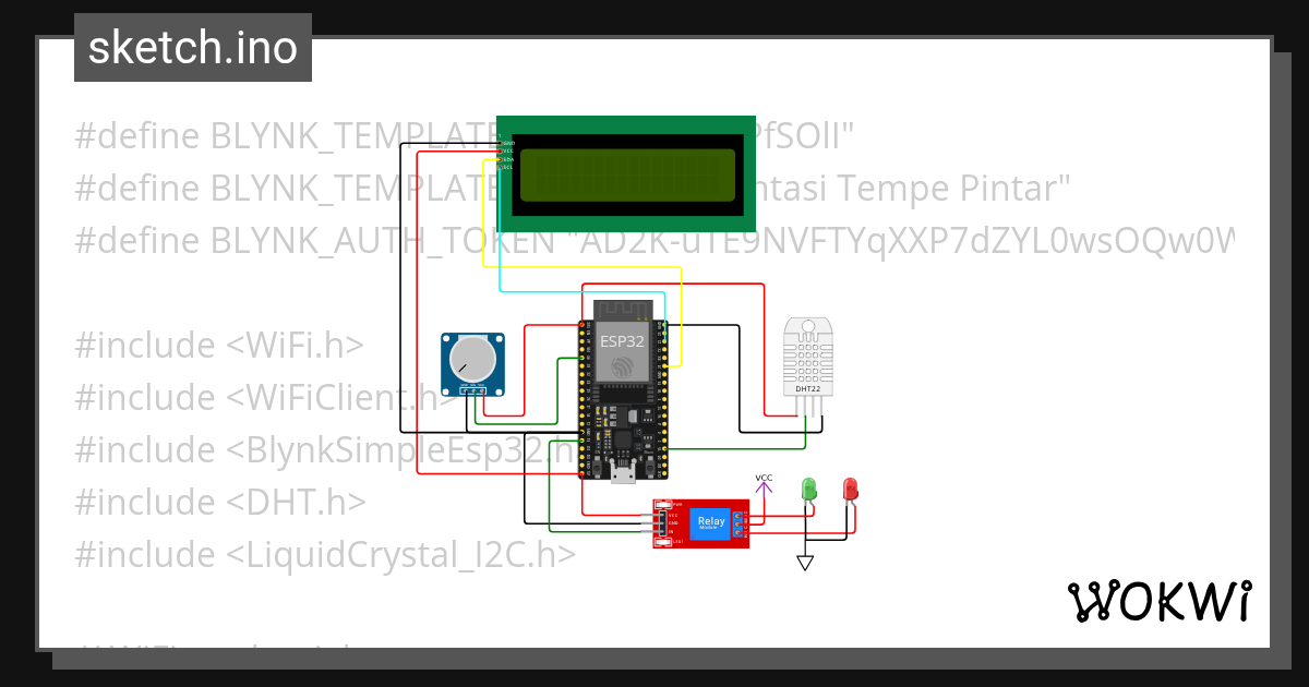 Fermentasi tempe Hermawan Sopian - Wokwi ESP32, STM32, Arduino Simulator