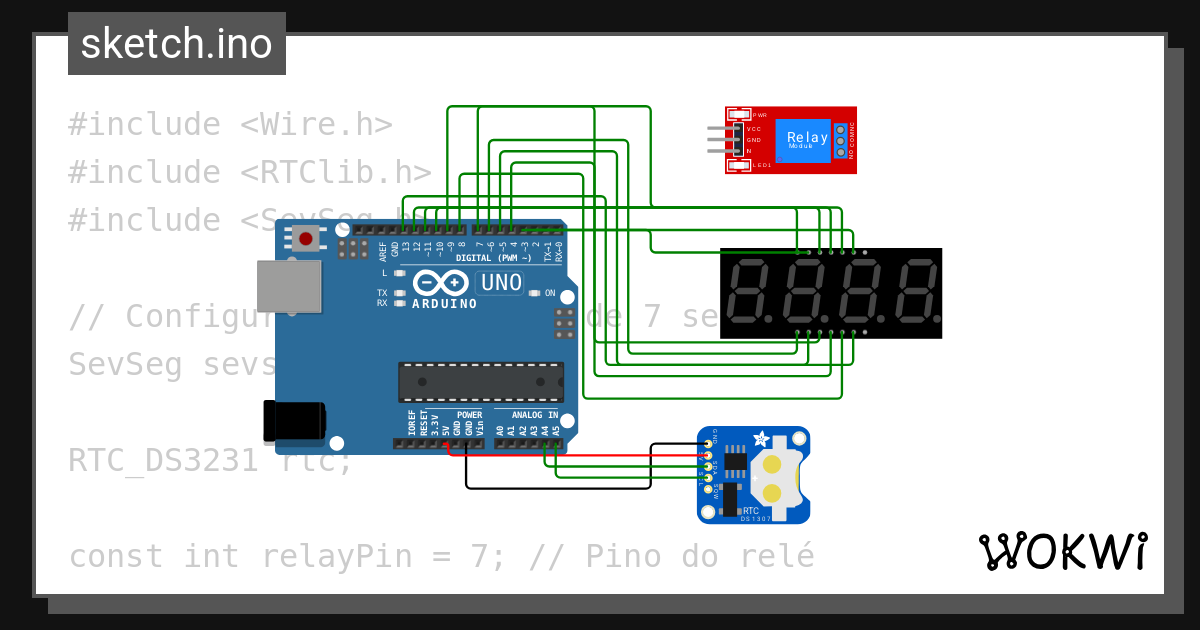 Relogio 2 Wokwi Esp32 Stm32 Arduino Simulator