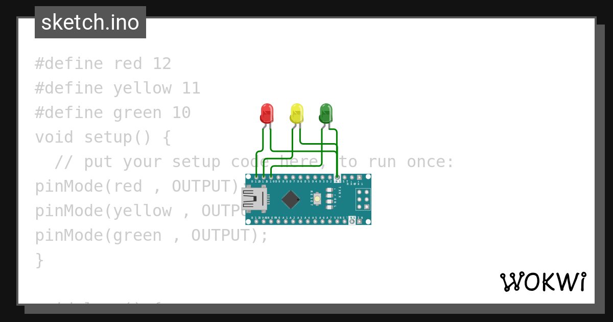 Trafficlight Wokwi Esp32 Stm32 Arduino Simulator 4401