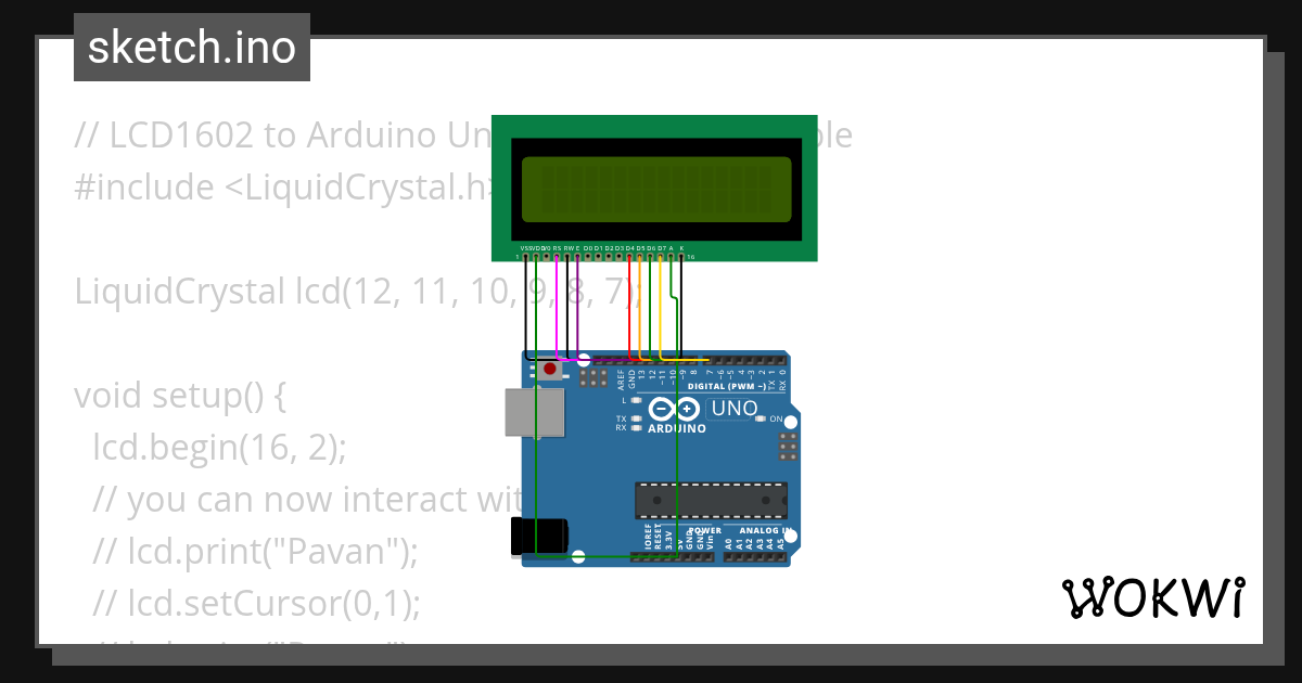 lcd_demo - Wokwi ESP32, STM32, Arduino Simulator