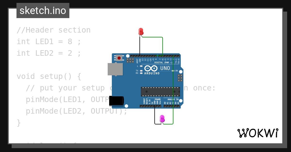 Iotled1 Wokwi Esp32 Stm32 Arduino Simulator