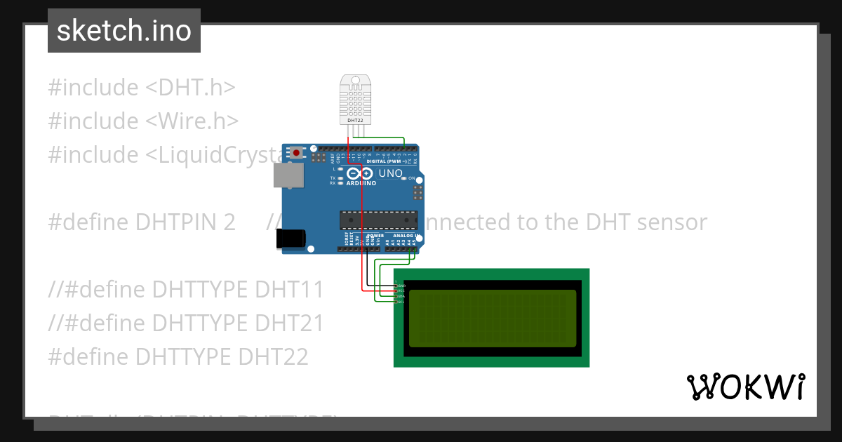 DHT project - Wokwi ESP32, STM32, Arduino Simulator