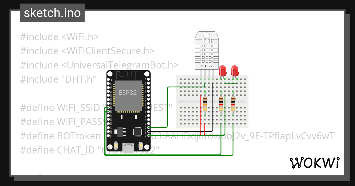 COMANDO DE 2 LED Copy - Wokwi ESP32, STM32, Arduino Simulator