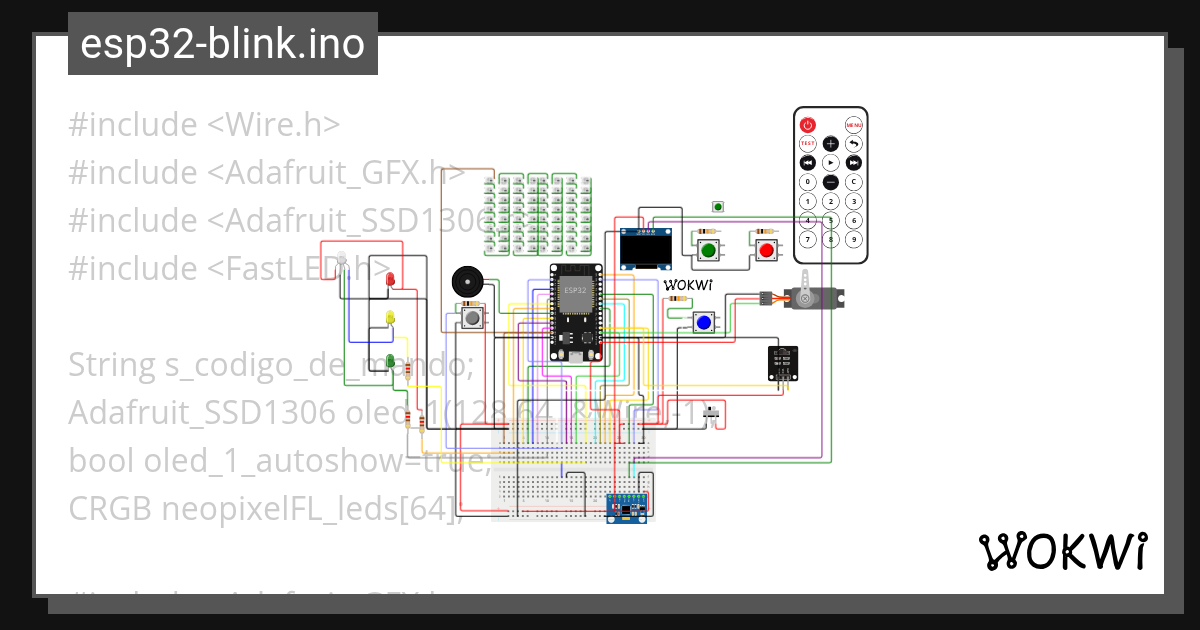 Montbit OLED1306 Animator Copy - Wokwi ESP32, STM32, Arduino Simulator
