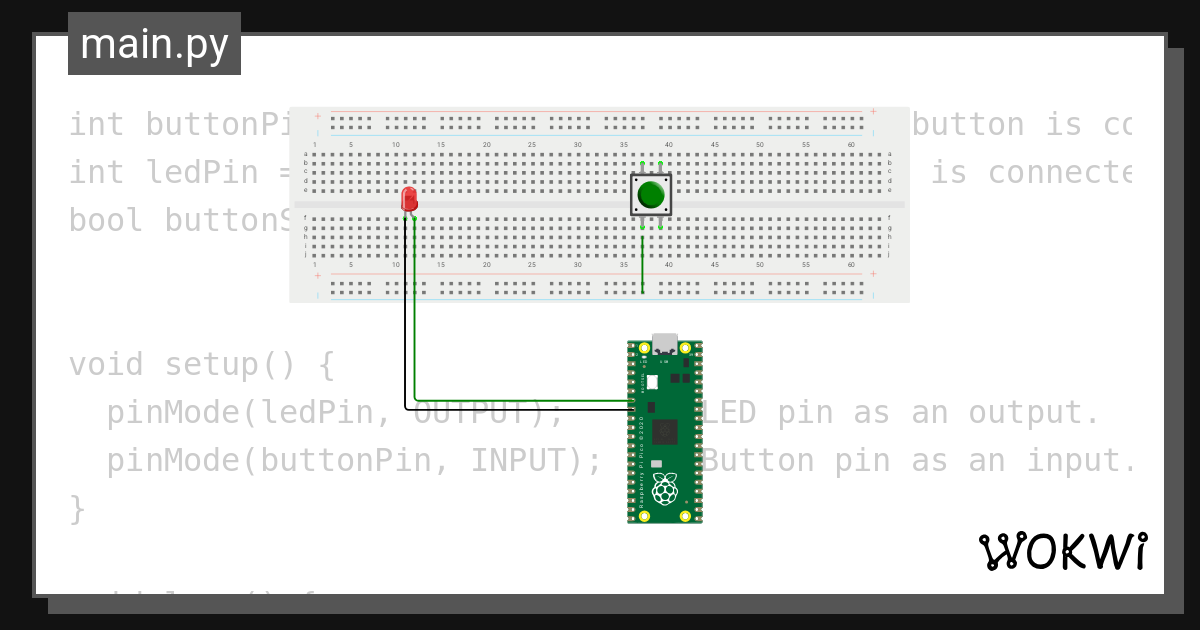 Blink With Micropython Copy Wokwi Esp32 Stm32 Arduino Simulator 9964