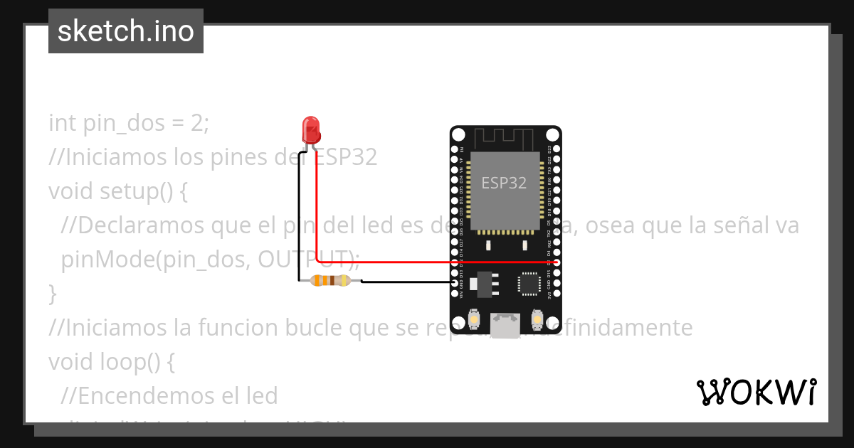EJERCICIO 2 - Wokwi ESP32, STM32, Arduino Simulator EJERCICIO 2 - Wokwi ESP32, STM32, Arduino Simulator