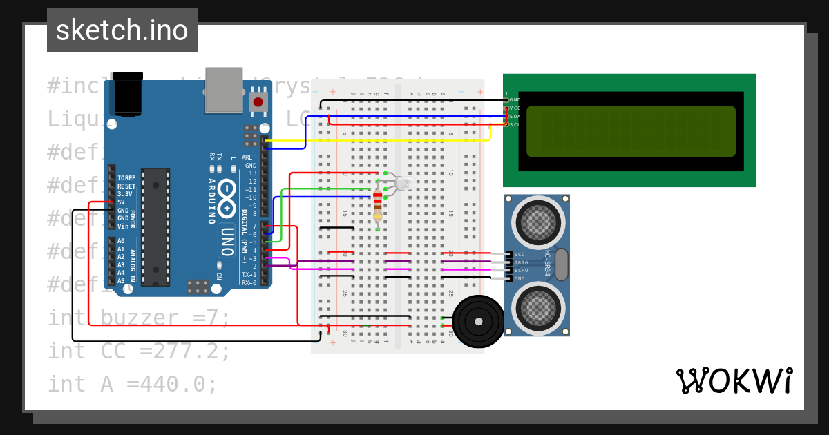 ระยะ Wokwi Esp32 Stm32 Arduino Simulator