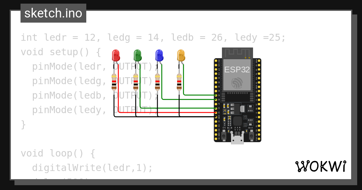 Ex1 Wokwi Esp32 Stm32 Arduino Simulator 1156