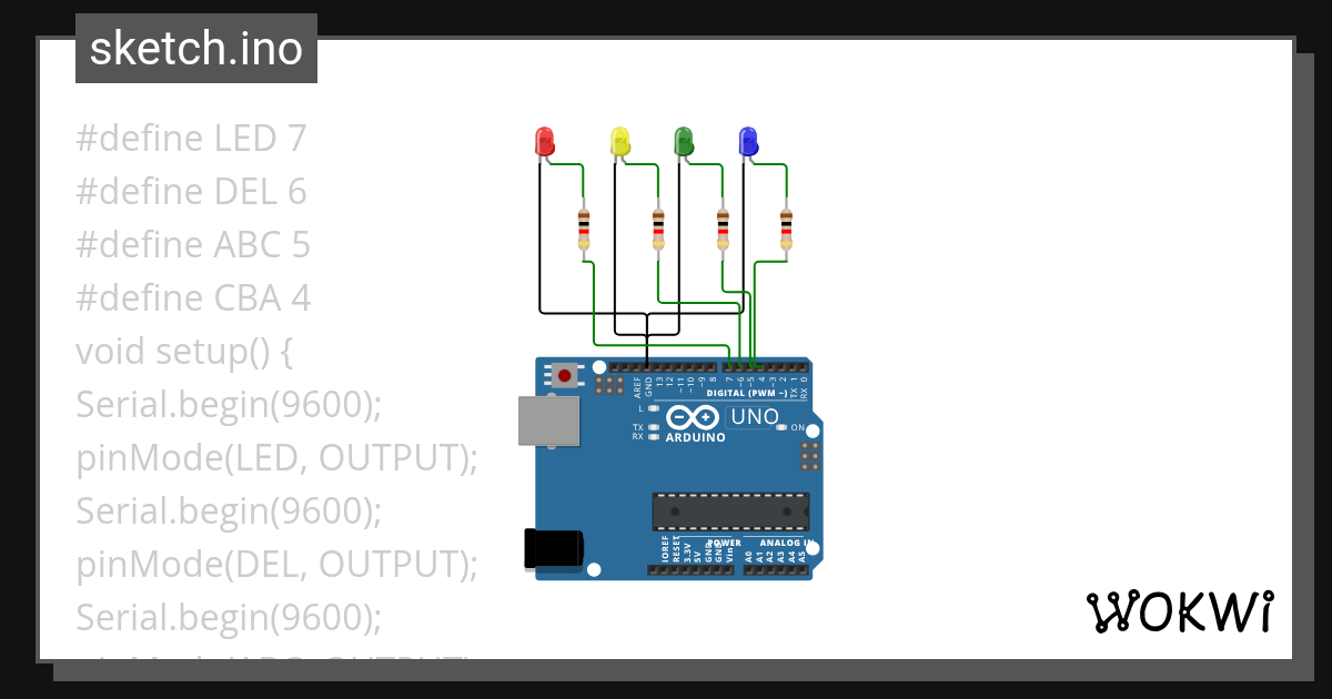 ทดสอบหลอดไฟ Wokwi Esp32 Stm32 Arduino Simulator 4241