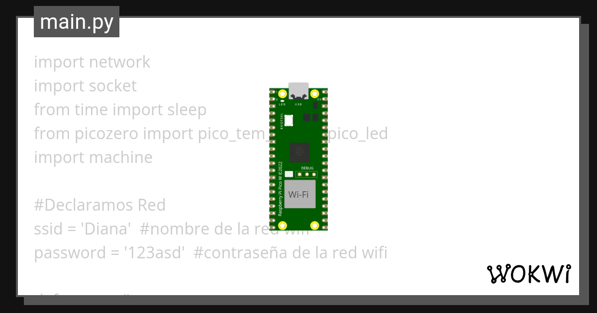 conexion wifi - Wokwi ESP32, STM32, Arduino Simulator