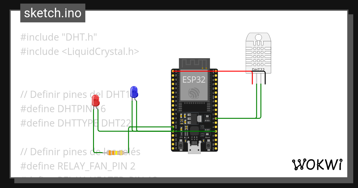 sensor temperatura - Wokwi ESP32, STM32, Arduino Simulator