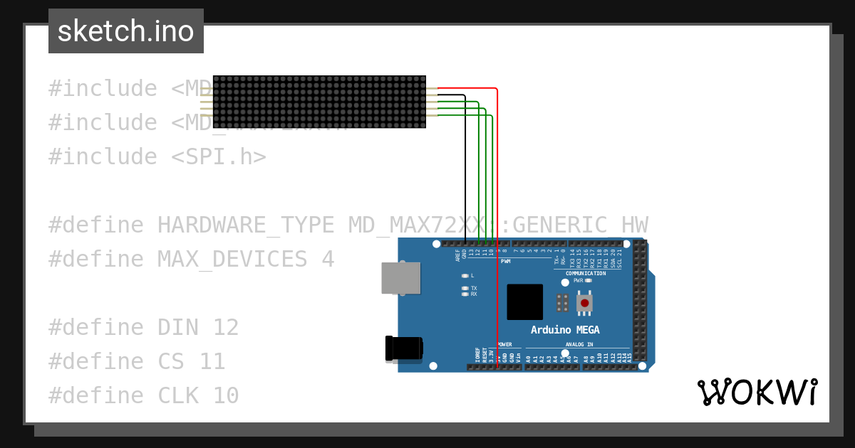 Matrixtest Wokwi Esp32 Stm32 Arduino Simulator 