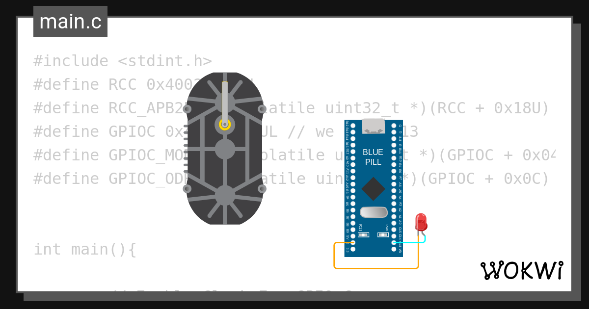 Ledblinking Using Baremetal Copy Wokwi Esp32 Stm32 Arduino Simulator