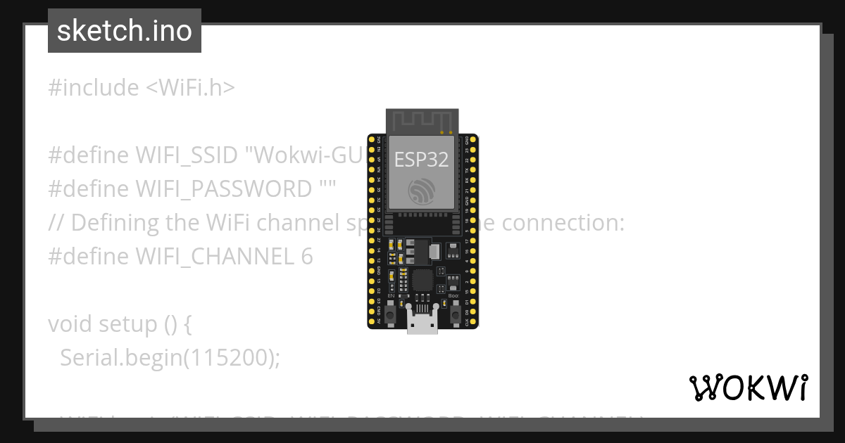 ESP32_WiFi - Wokwi ESP32, STM32, Arduino Simulator