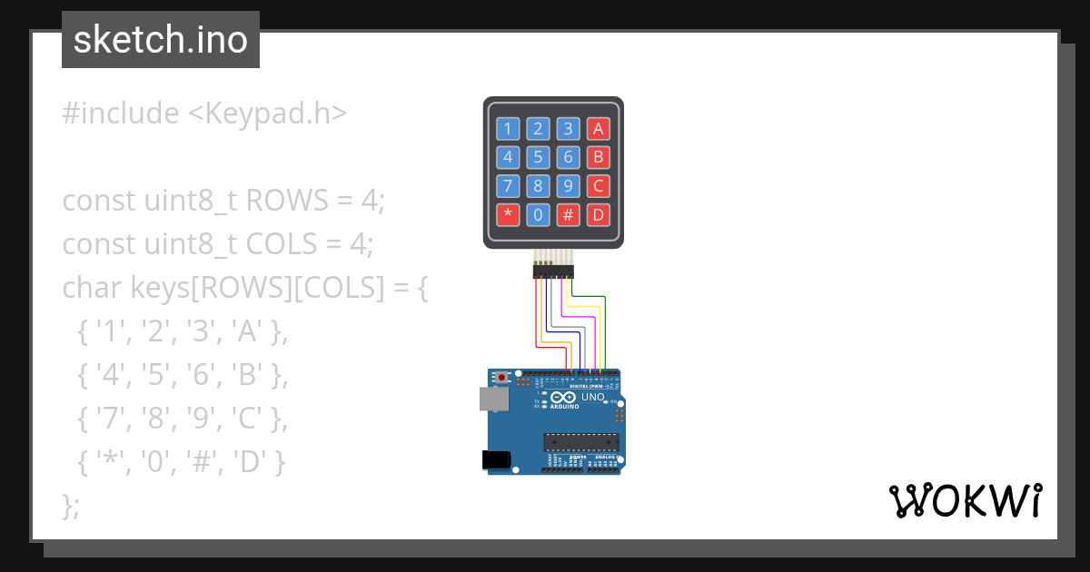 keypad - Wokwi ESP32, STM32, Arduino Simulator