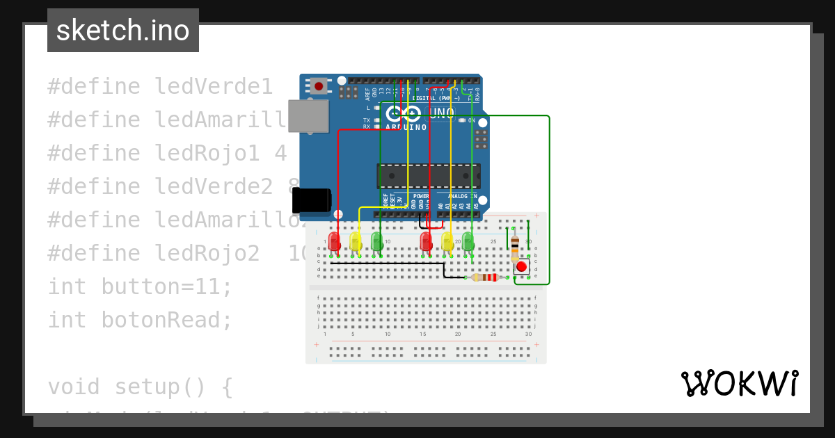 Semaforo Con Botton Wokwi Esp32 Stm32 Arduino Simulator 6064