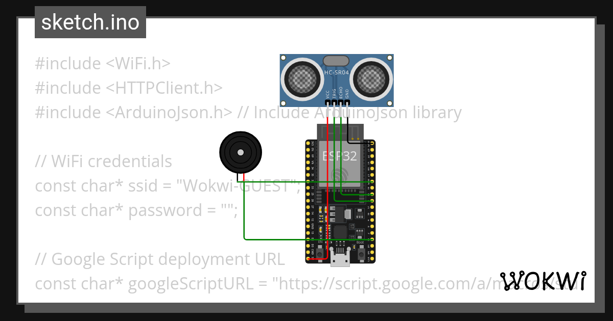 FLAME WHISPER SMOKE ALARM - Wokwi ESP32, STM32, Arduino Simulator