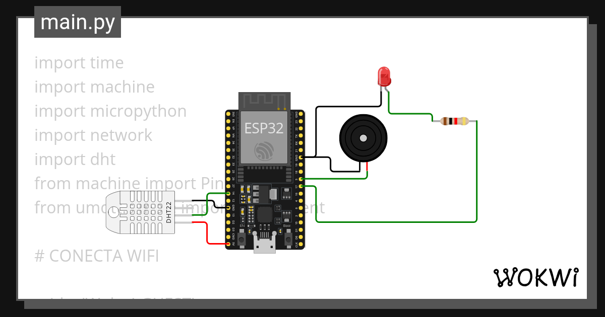 PROYECTO IOT - Wokwi ESP32, STM32, Arduino Simulator