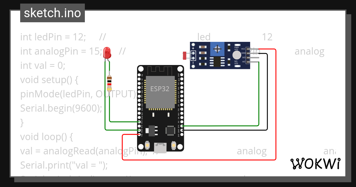 analog 2 - Wokwi ESP32, STM32, Arduino Simulator