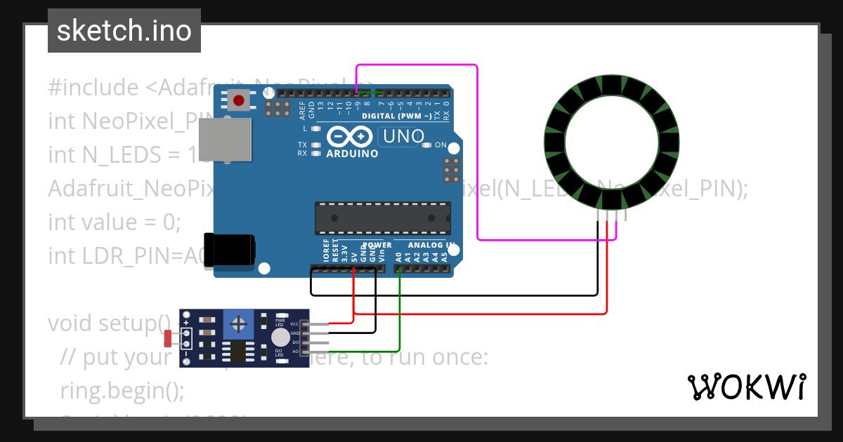 Neopixel Wokwi Esp32 Stm32 Arduino Simulator 5152