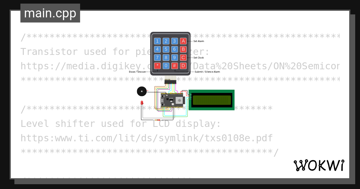 Esp32 C3alarmclock Copy Wokwi Esp32 Stm32 Arduino Simulator 0311