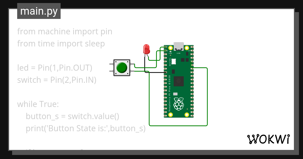 Blink With Micropython Copy Wokwi Esp32 Stm32 Arduino Simulator