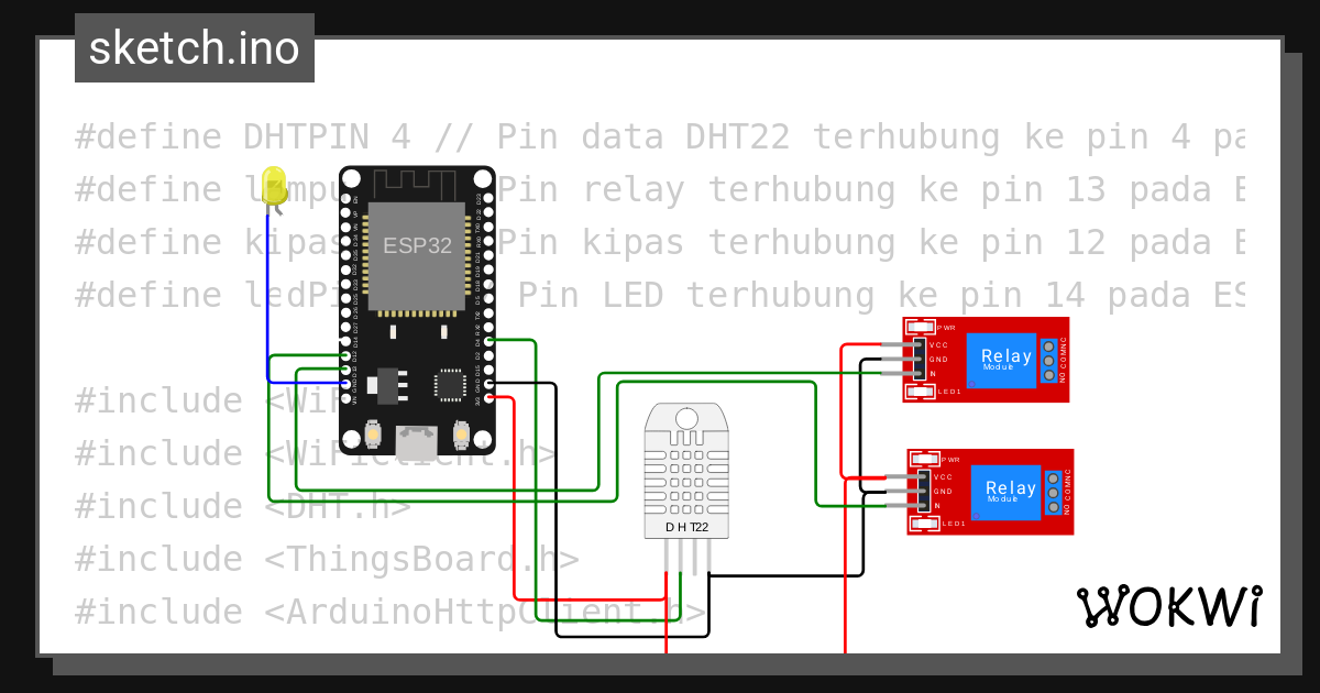 Inkubator Ayam Wokwi Esp32 Stm32 Arduino Simulator