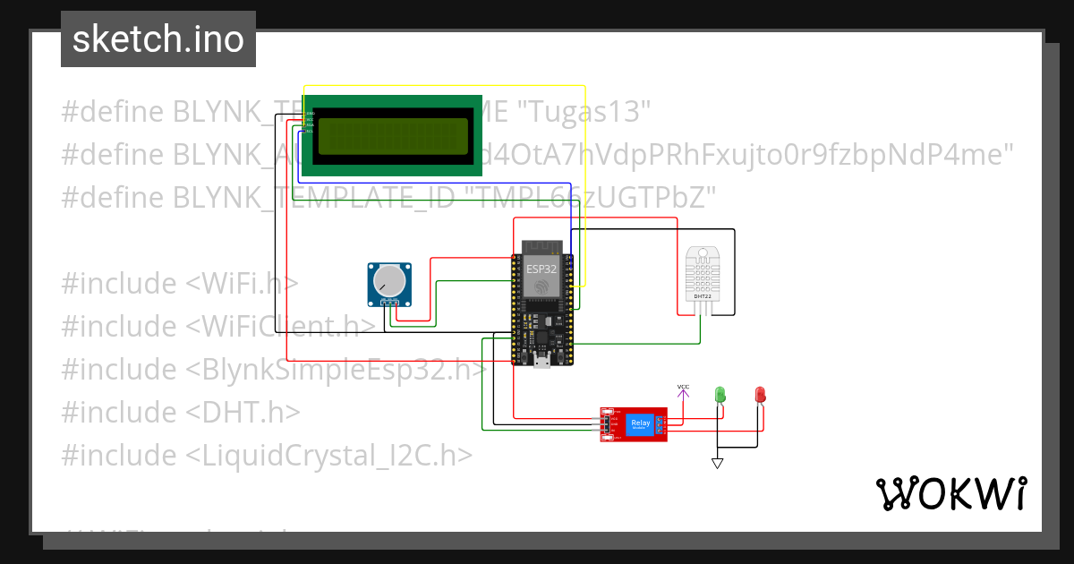 tugas 13 - Wokwi ESP32, STM32, Arduino Simulator