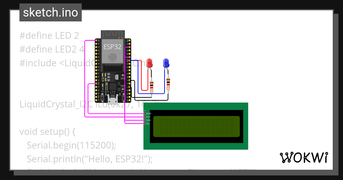basic_ESP32 Nattaporn Chayanto (157) - Wokwi ESP32, STM32, Arduino Simulator