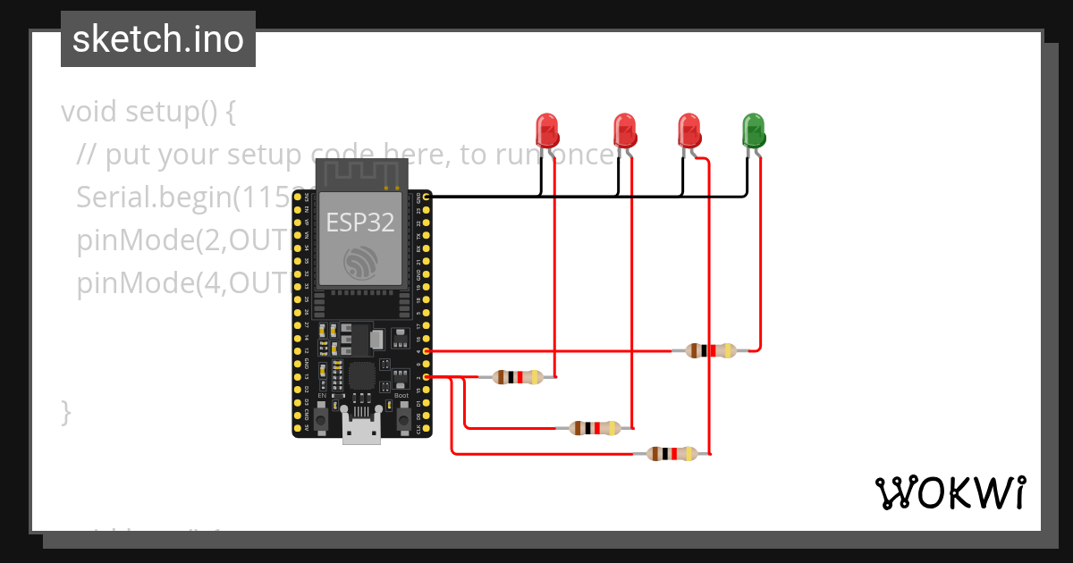 Work 3 - Wokwi ESP32, STM32, Arduino Simulator