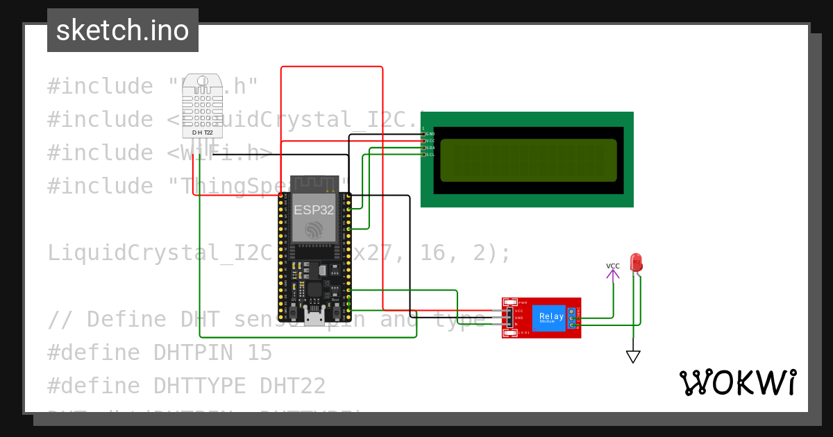 Dht Led Fadly2 Wokwi Esp32 Stm32 Arduino Simulator 9931