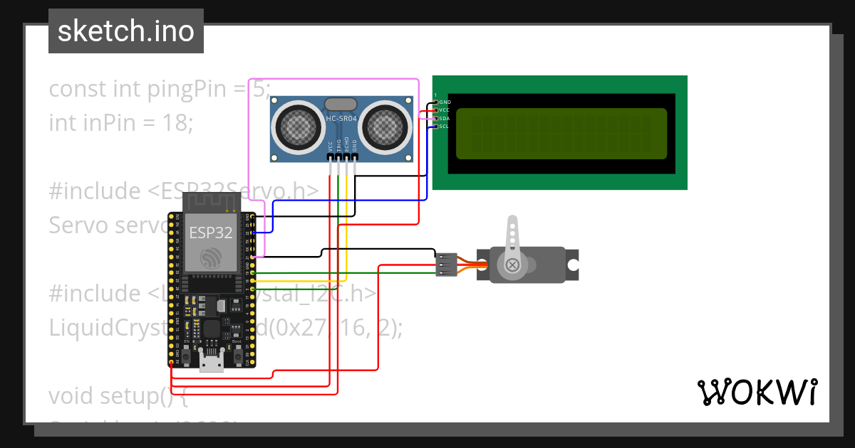 Ultra servo 1 SE2/3 - Wokwi ESP32, STM32, Arduino Simulator