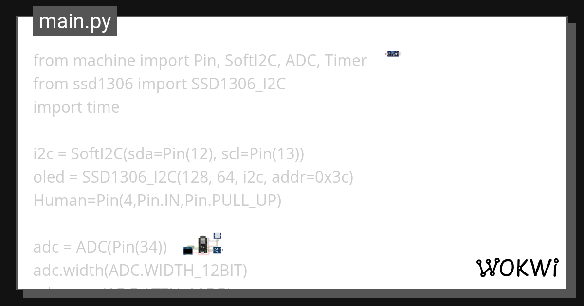 环境检测系统 Wokwi Esp32 Stm32 Arduino Simulator 9196