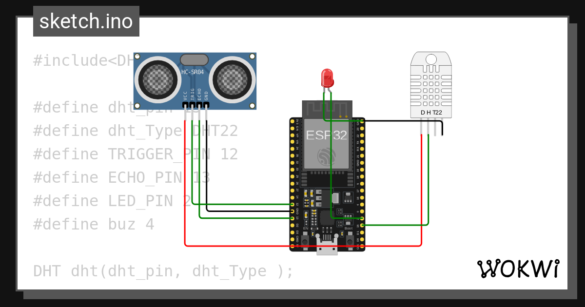 Hdt Ultra Sonic Wokwi Esp32 Stm32 Arduino Simulator 0953