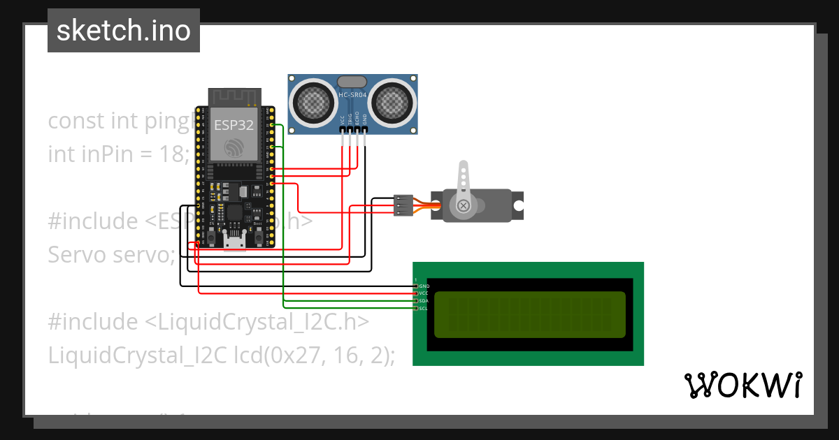 Ultra servo 4 SE.2/3 - Wokwi ESP32, STM32, Arduino Simulator