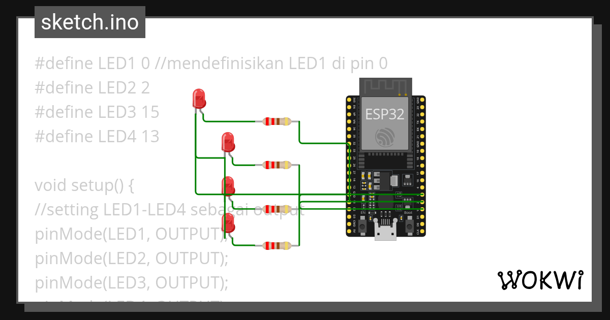 Tugas 3 - Wokwi ESP32, STM32, Arduino Simulator