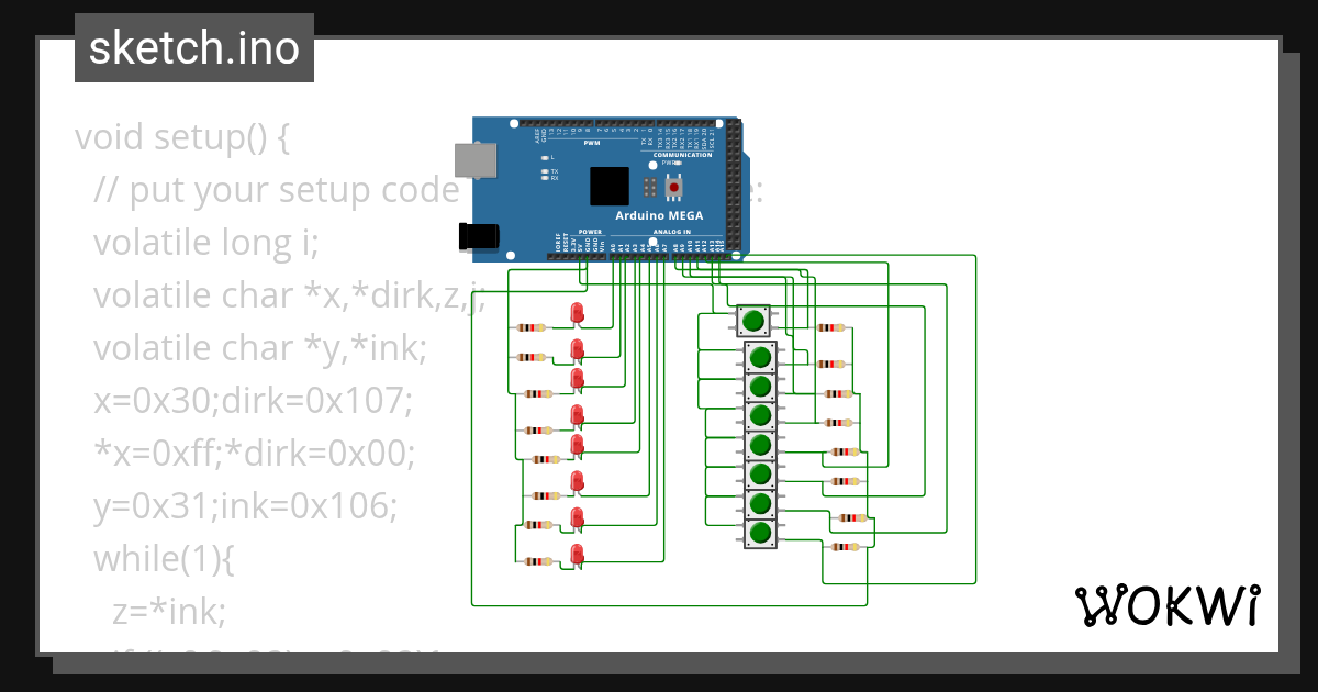 Pushbuttonset13 Wokwi Esp32 Stm32 Arduino Simulator 9600