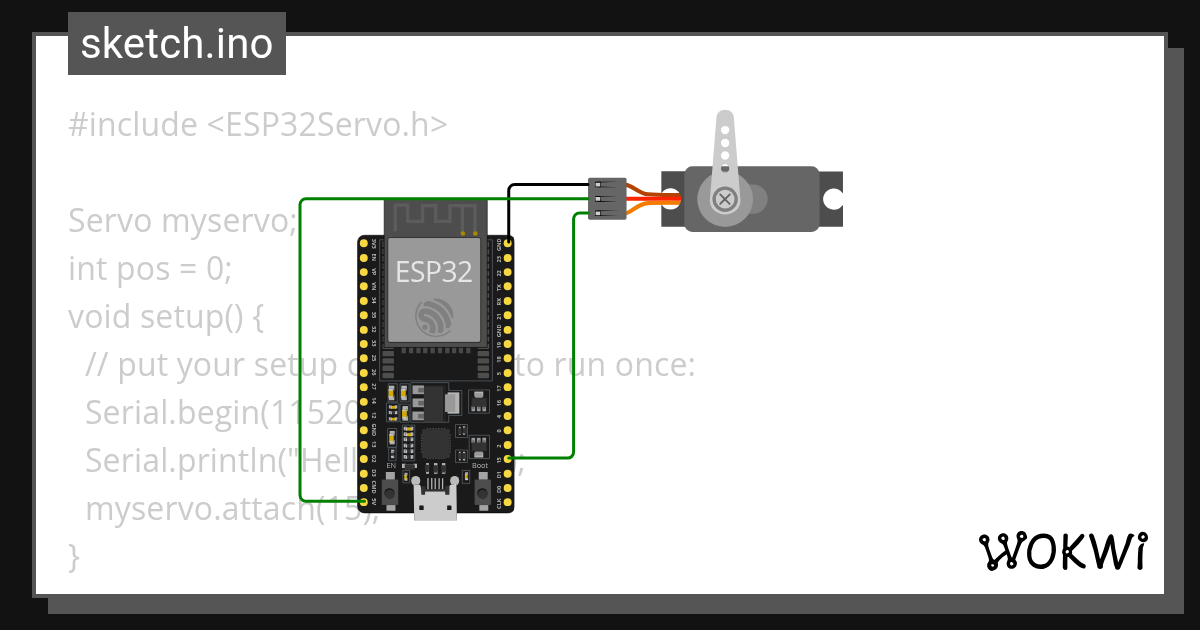 servo - Wokwi ESP32, STM32, Arduino Simulator
