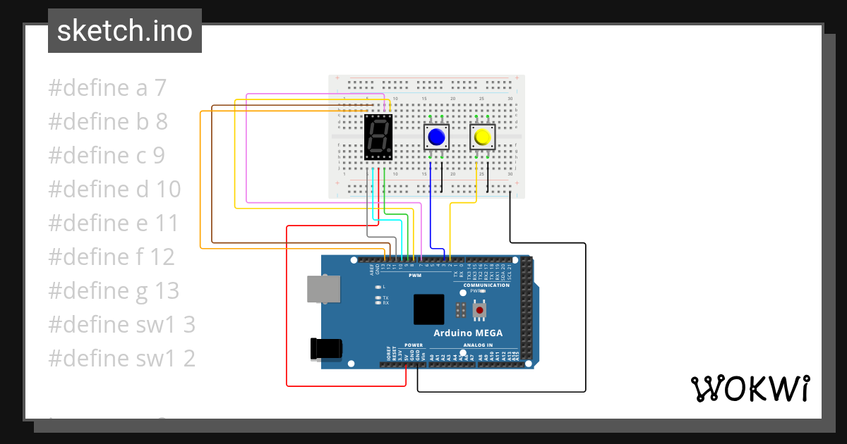 seven G - Wokwi ESP32, STM32, Arduino Simulator