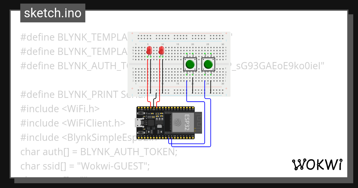 work 7 - Wokwi ESP32, STM32, Arduino Simulator